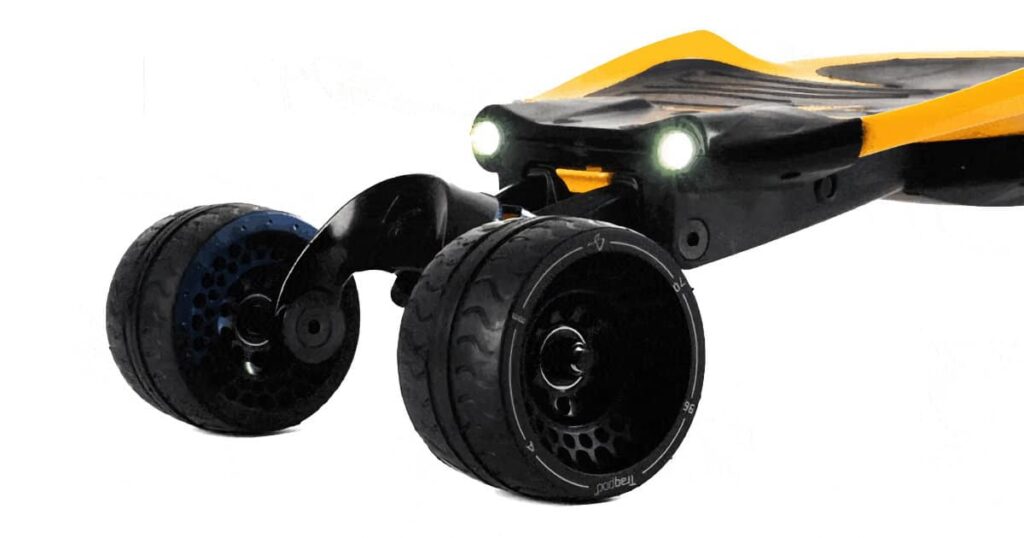 Traqpod 3 Electric Skateboard On Kickstarter, Revolutionizing Carving ...